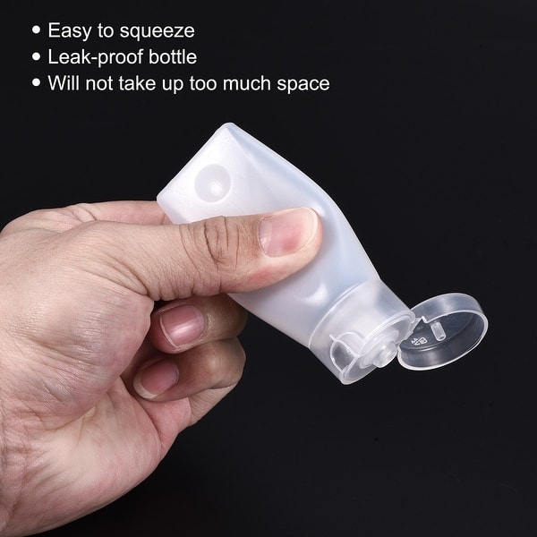 30ml Squeeze Tube, Empty Cosmetic Tubes Plastic w Flip Lid Translucent ...