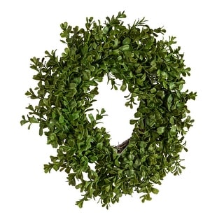 Faux Boxwood Wreath, 13 Inch Diameter - Bed Bath & Beyond - 40374616