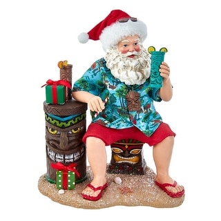 Kurt Adler 12-Inch Fabriché Tiki Beach Santa - Bed Bath & Beyond - 36500144
