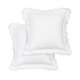 Embroidered Percale Crisp Cotton Double Scallopier Duvet Set and Sham ...