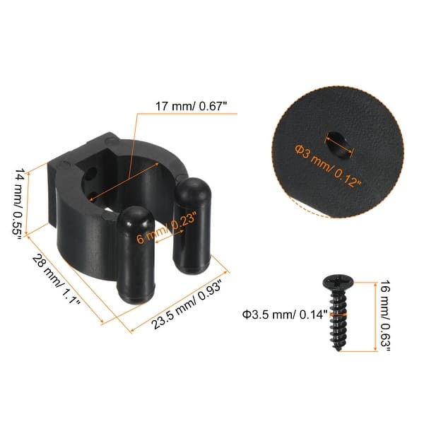 20Pcs 17mm Billiards Cue Locating Clip Holder Plastic Fishing Rod ...