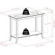 Console Table with Glass Top & Shelf, 30" Espresso - Living Room ...
