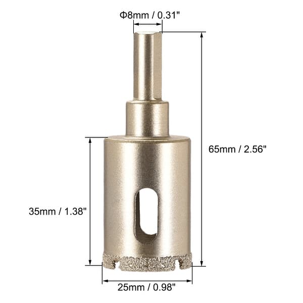 Vacuum Brazed Diamond Drill Bits Hole Saw for Porcelain Marble Glass ...