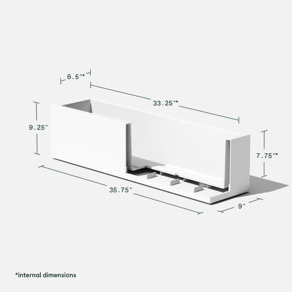 window planter box dimensions