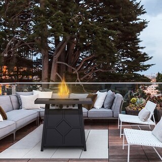 Auto-Ignition Propane Gas Fire Table,Waterproof Cover,Patio,Courtyard ...