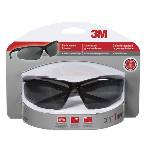 3M Anti-Fog Safety Glasses Gray Lens Black Frame 1 pc - Bed Bath ...