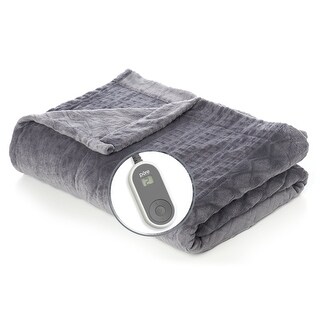 10 Heat Settings, Super Soft Micromink Velvet Fabric, LCD Controller ...