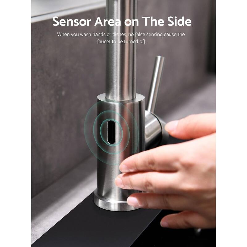 Touchless Kitchen Faucet With Pull Down Sprayer Motion Sensor Kitchen