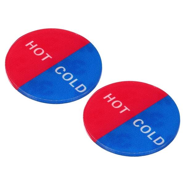 Self Stick Hot/Cold Water Label, Acrylic Waterproof Adhesive Sticker ...
