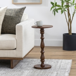 Wellend Hand Crafted Wood End Table - 24"H x 12"W x 12"D - Bed Bath ...