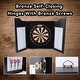 GSE™ Solid Wood Dart Board Cabinet Set with Sisal/Bristle Dartboard and ...