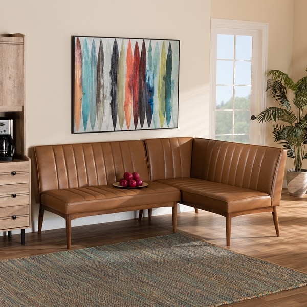Leather banquette store