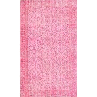 Ahgly Company Machine Washable Contemporary Dark Hot Pink Area Rugs ...