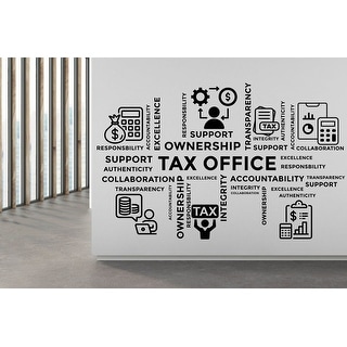Tax Wall Decor Office Wall Decal Idea Teamwork Business Worker - Bed ...