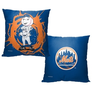 MLB New York Mets Mascots 18 Inch Throw Pillow - Bed Bath & Beyond ...