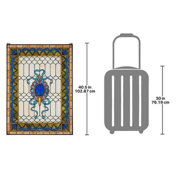 Design Toscano Cranbrook Terrace Tiffany-Style Stained Glass Window ...