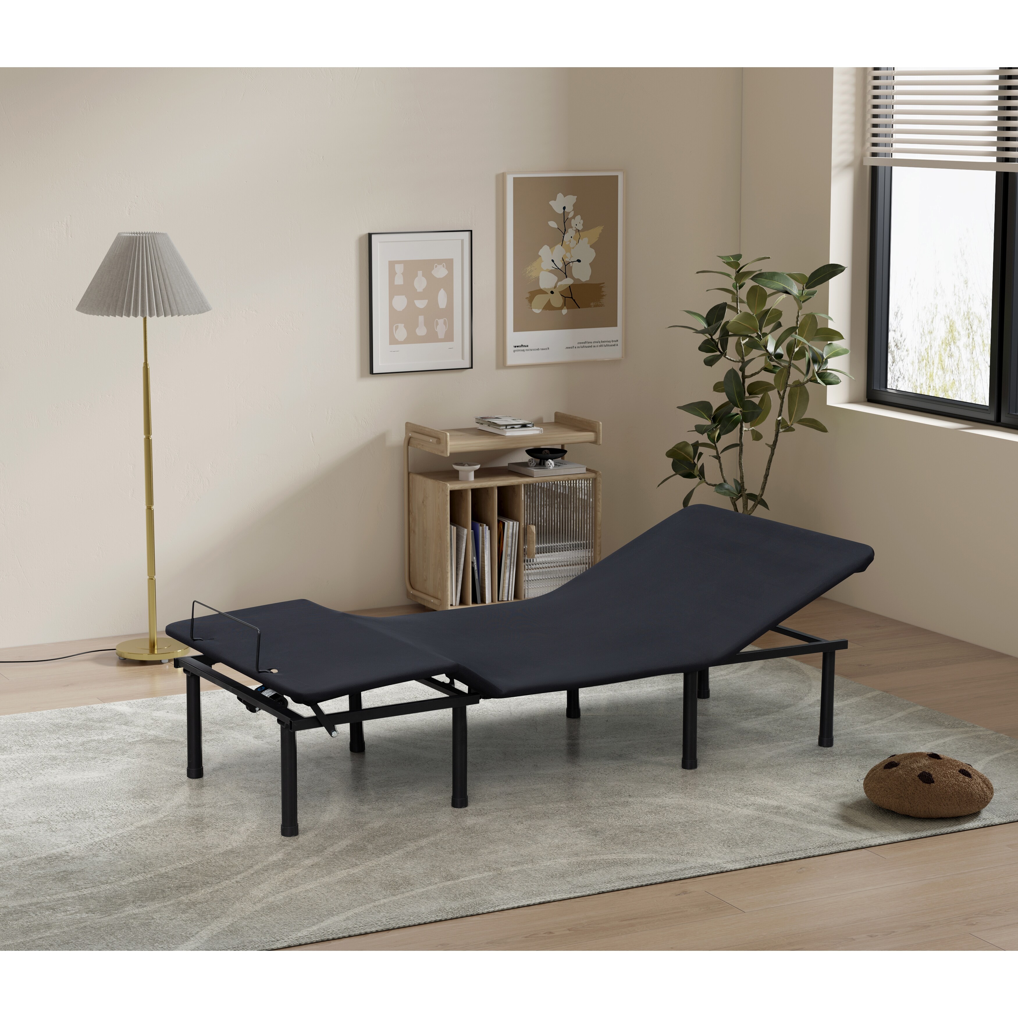 Motorized Adjustable Bed Base Twin XL Queen King Quiet Easy to Assemble 3 Fold