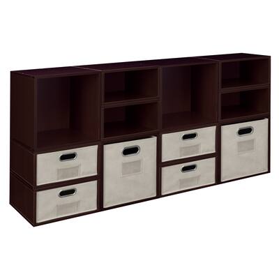 Noble Connect Storage Set- 4 Full Cubes/8 Half Cubes with Foldable ...
