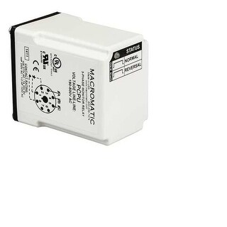 Macromatic Phase Monitor Relay,190-500VAC,Plug,SPDT PCPU - 1 Each - Bed ...