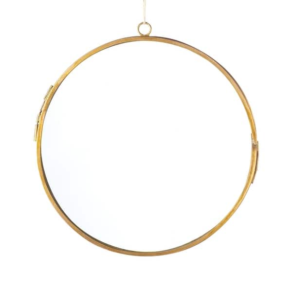 Floating Picture Frame - Round Hanging Double Glass Keepsake Photo Orn ...