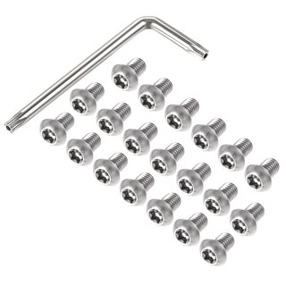 M8x12mm Torx Machine Screw 20pcs Pan Head Screws w T40 L-Type Wrench ...