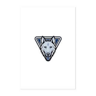 Police Dog Triangle Mascot Illustrations Animals Art Print/Poster - Bed ...