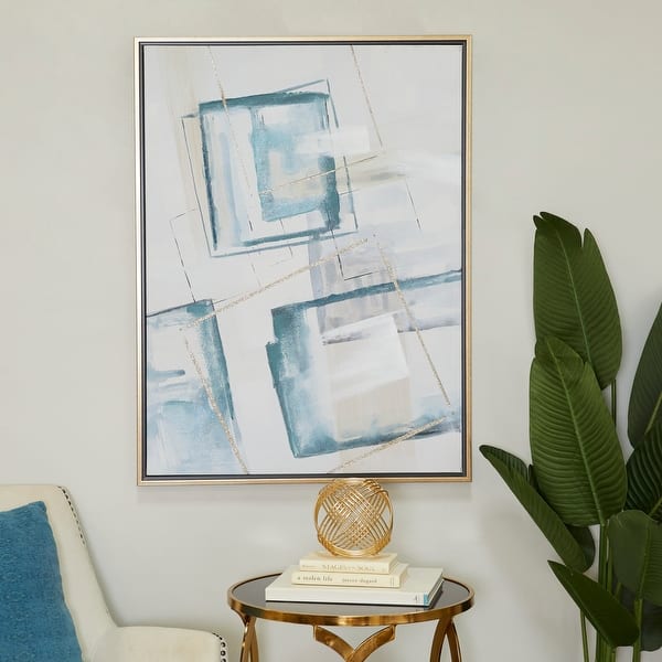 White Wood Modern Framed Wall Art - Bed Bath & Beyond - 35415357