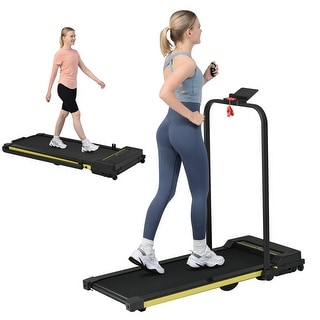 Under Desk Treadmill Walking Machine, 2.5HP 2 in 1 Folding Treadmill ...