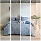 INK+IVY Dora Organic Cotton Chambray 3 Piece Duvet Cover Set (Insert Excluded) - Bed Bath ...