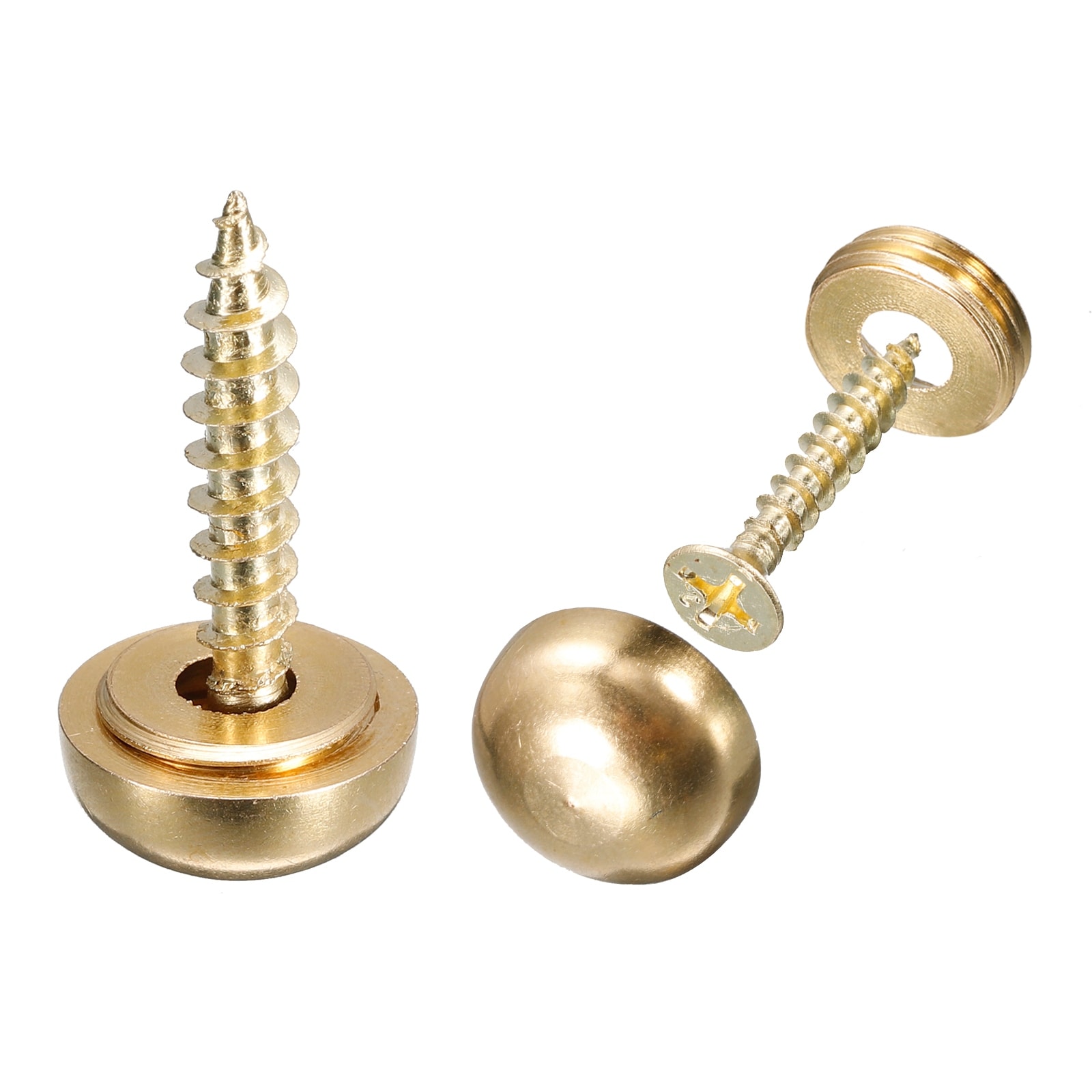 4Pcs Decorative Screws with Caps Mirror Screws for Mirrors Tables Gold Bed Bath Beyond 37847806