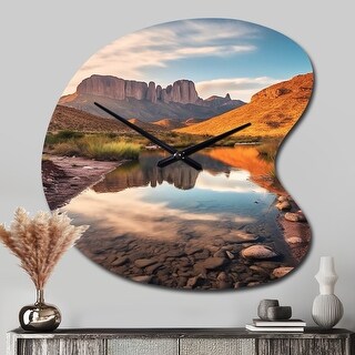 Designart - Texas Big Bend National Park - Texas Wall Clocks in ...