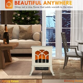 Electric Wood Stove Heater with Adjustable Heat Settings Overheat ...