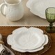 Le Jardin Set of 4 White Cabbage 3-D Salad Plates 9" - 9"W x 1"H x 9"L ...