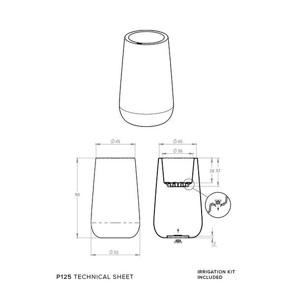 CLIMA Commercial Grade Drop Planter in 36" Height - Bed Bath & Beyond ...