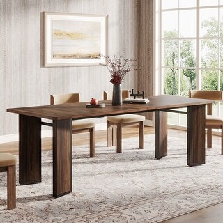78.8 Inch Extra Long Rectangular Dining Table for 6-8 People for Dining ...