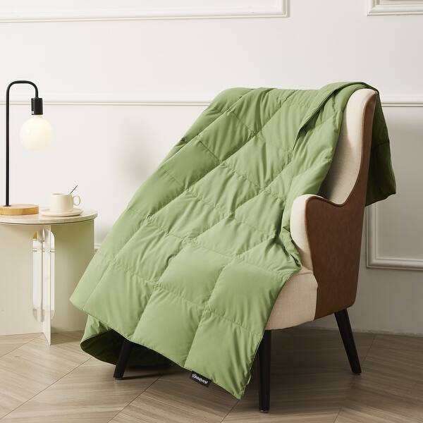 Beautyrest Packable Oversized Down Throw With Slumber Pouch - On Sale ...