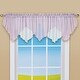 Double-Layered Two Tone Rod Pocket Sheer Window Valance - 6.250 x 5.000 ...