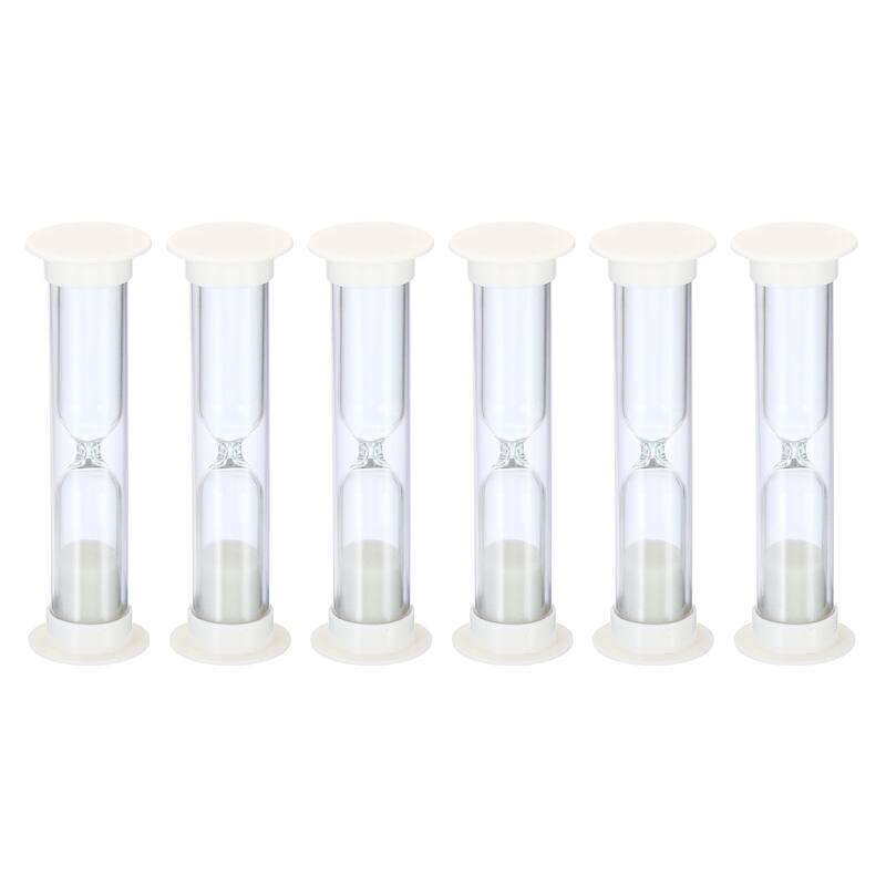 1 Minute Sand Timer, 6Pcs Small Sandy Clock, Count Down Sand Glass ...