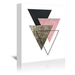 Americanflat - 8" x 10" Minimalist Pink Triangle by Pop Monica Wrapped ...