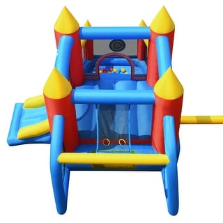 Inflatable Soccer Goal Ball Pit Bounce House Without Blower - Multi ...