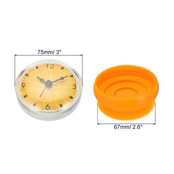 Waterproof Shower Clock Silent Cute Wall Clocks Suction Bed Bath