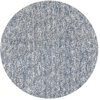 8' Slate Grey Heather Round Indoor Shag Rug - 3'6" - Bed Bath & Beyond ...