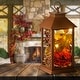 National Tree Company Harvest Lantern with LED Lights, Filled with ...