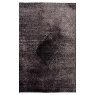 ECARPETGALLERY Hand-knotted Color Transition Black Wool Rug - 5'5 x 8'6 ...