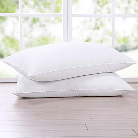 St. James Home Soft Cover Nano Feather Pillows (Set of 4) - White ...