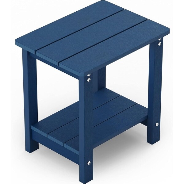 WINSOON All Weather HIPS Outdoor Side Tables 2 Tier Adirondack Tables End Tables 18inch On Sale Bed Bath Beyond 35468193