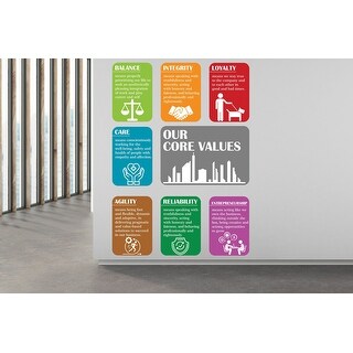 Core Value Vinyl Wall Art Decal, Honeycomb Board Wall Decal - Bed Bath ...