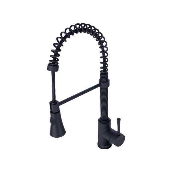 Residential Spring Coil Pull Down Kitchen Faucet Cone Spray Head in ...