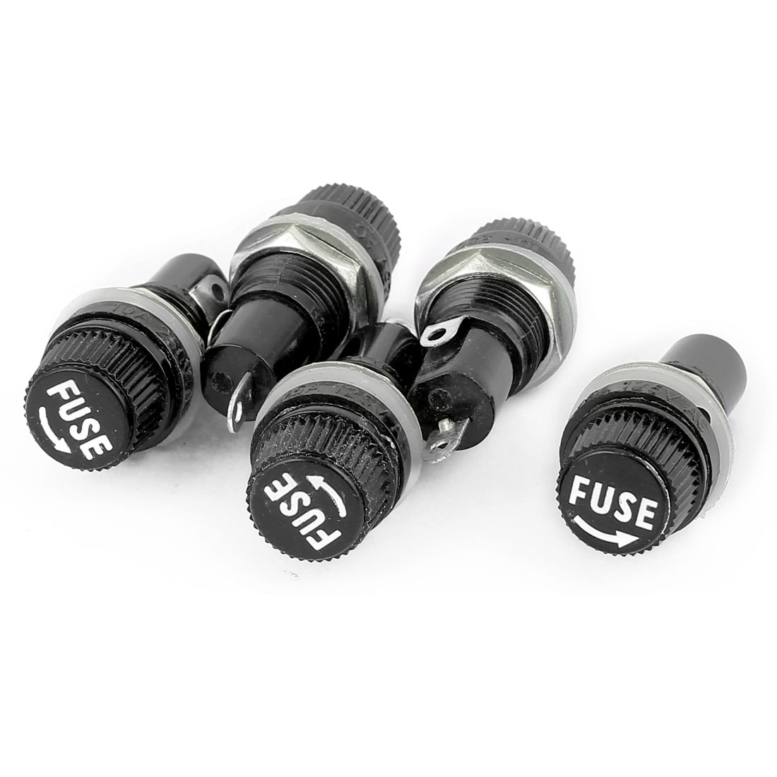 3Pcs AC125V/15A 250V/10A 12mm Thread Screw Cap Panel Mounted Fuse ...