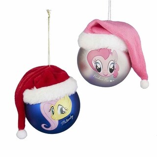 My Little Pony Pinky Pie & Rarity Ball Shatterproof Ornament Set - Bed ...